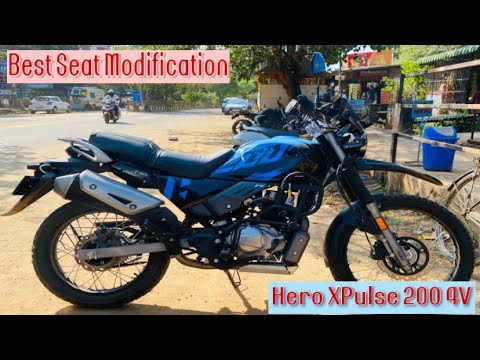 Best budget seat modification on Hero XPulse 200 4V 😍 আৰু height increase হৈ গ’ল মোৰ bike seat’ৰ ...
