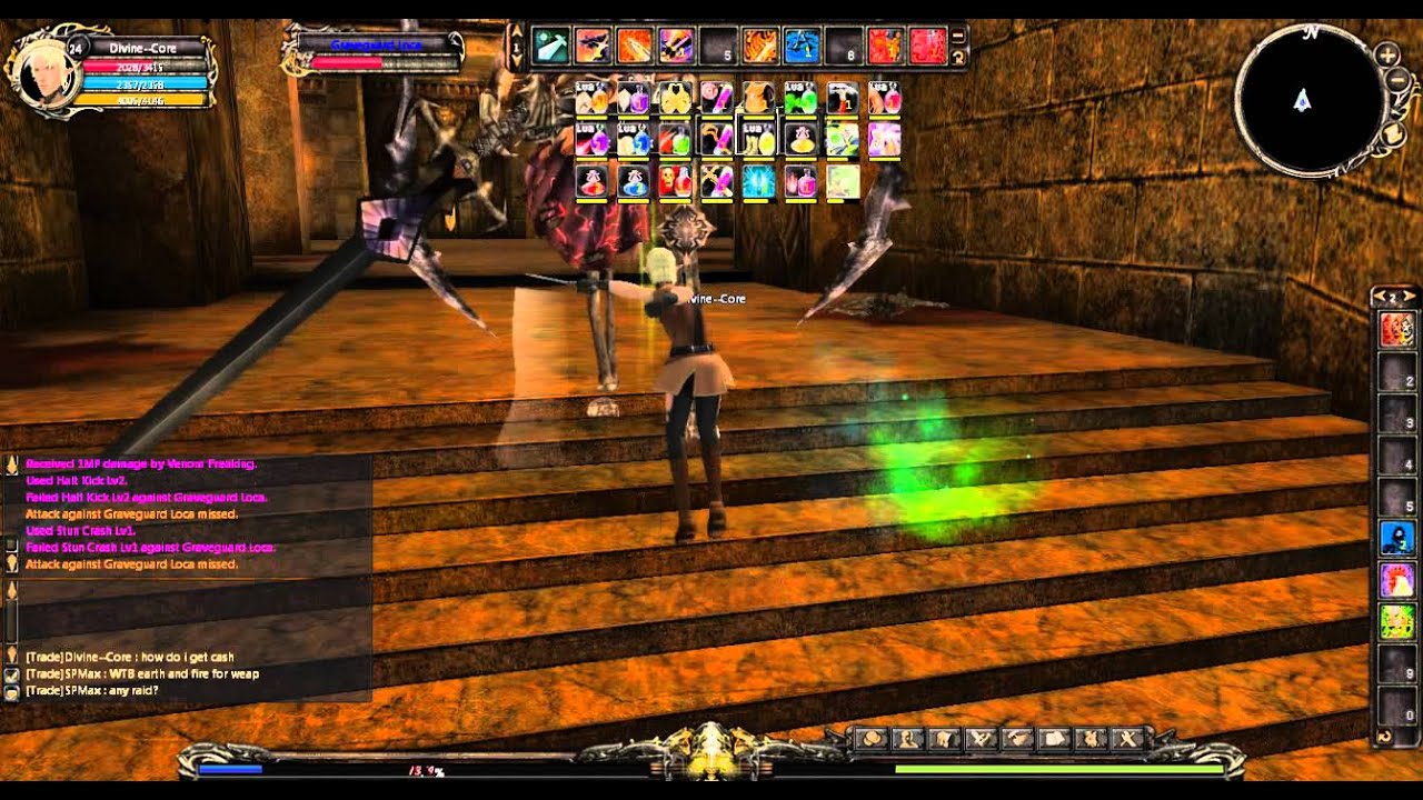 SHAIYA HACK AND SLASH literally killed this boss without armor and lvl ...