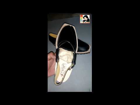 black chakwali chappal fully lather made dubbal soll chakwall chappal maker