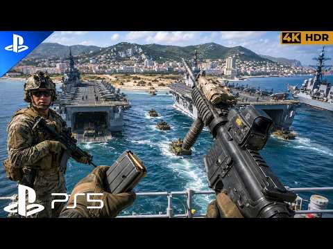 (PS5) MASSIVE NAVAL INVASION | REALISTIC ULTRA GRAPHIC GAMEPLAY [4K60FPS HDR] Battlefield 6