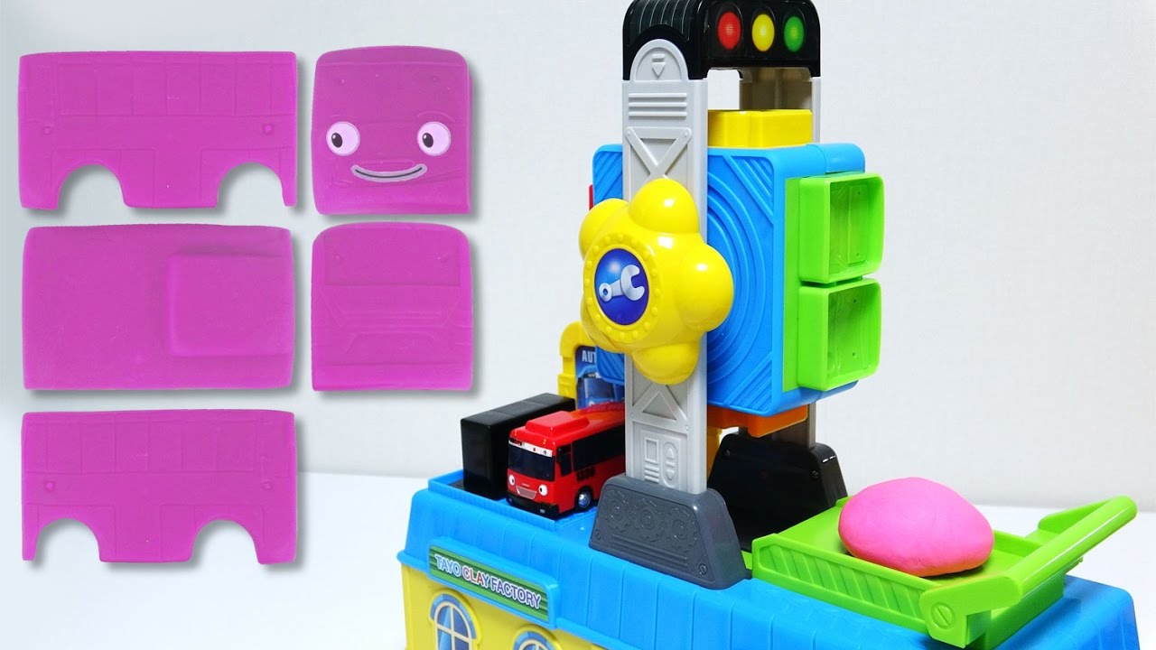 How to Make Tayo Bus with Play Doh Machine toys & Baby Doll - YouTube
