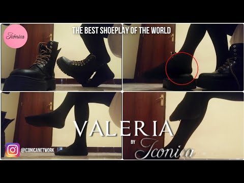 🥀1st #SHOEPLAY from a NEW MODEL😱 #BOOTS & #PANTYHOSE | NUEVA MODELO con #BOTAS🤩 // Valeria Icónica