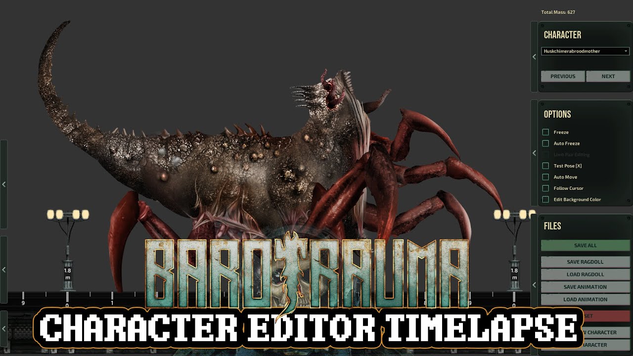 Barotrauma Character Editor - Making a new character ragdoll 3 - YouTube