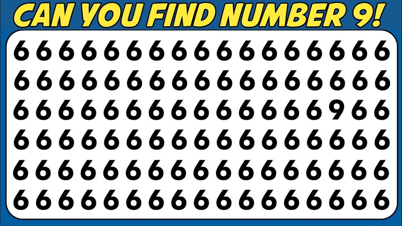 Find The ODD Number + Letter - spot #117// The Difference Game 2023 ...