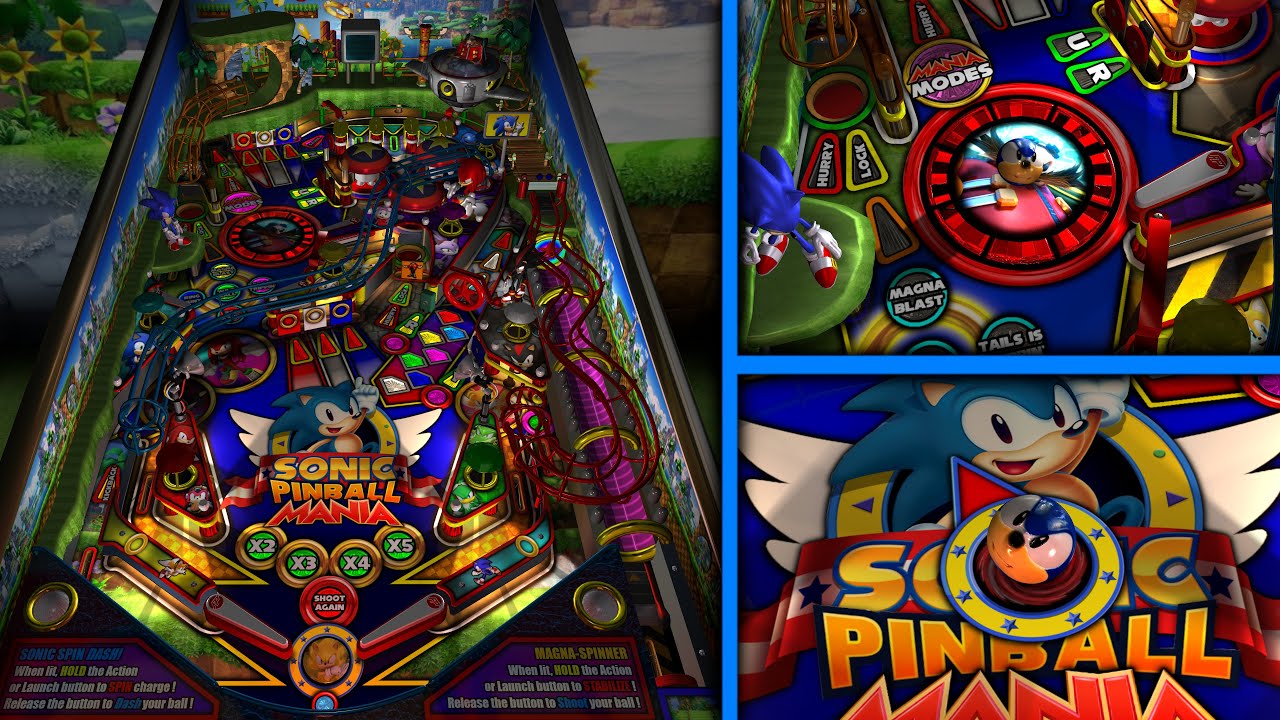 Sonic Pinball Mania - NEW Spin Dash and Magna-Spinner! Awesome game ...