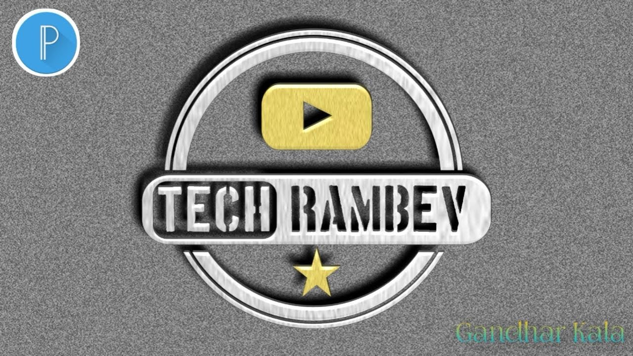 Tech Ramdev YouTube channel Logo Design | Pixellab | Gandhar Kala - YouTube