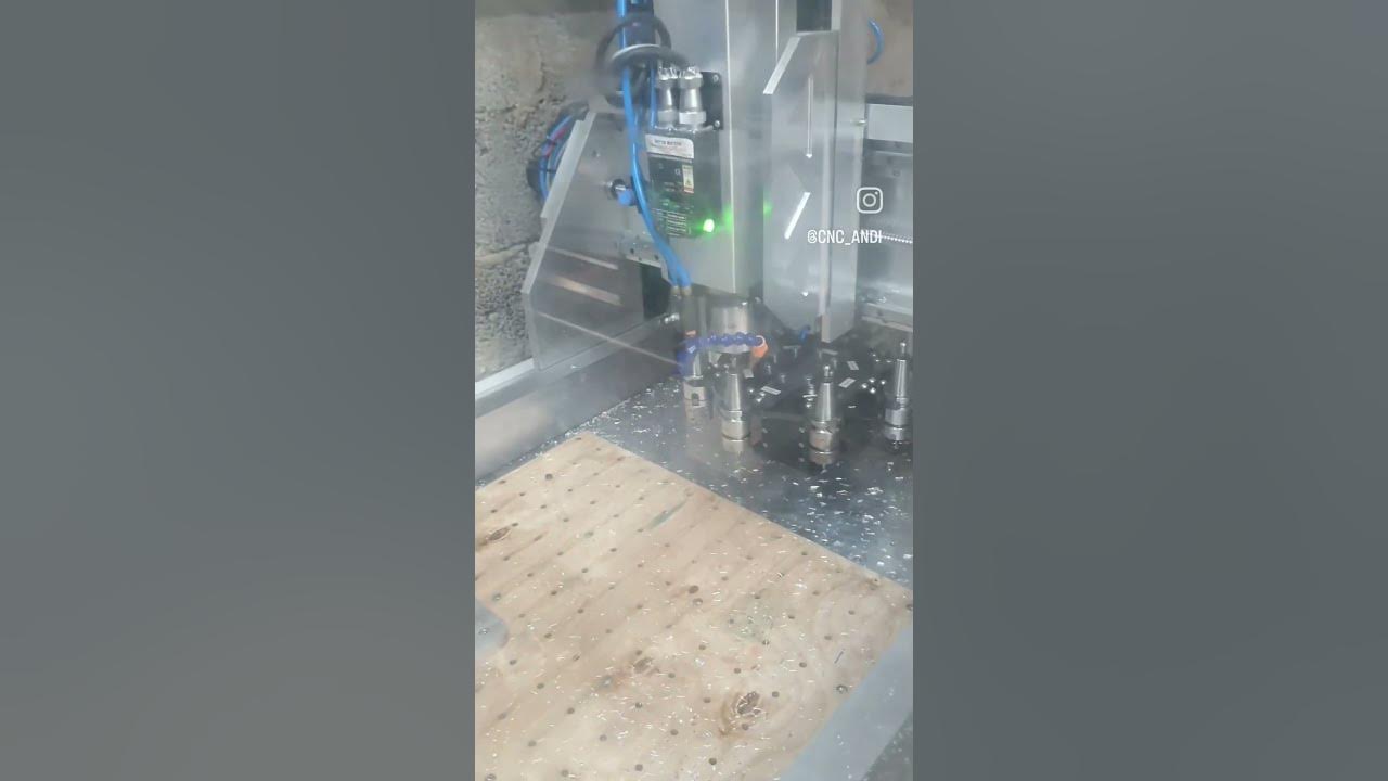 First Test LinuxCNC Probe_Basic Auto Toolchange with Rattmmotor 4.5kw ...