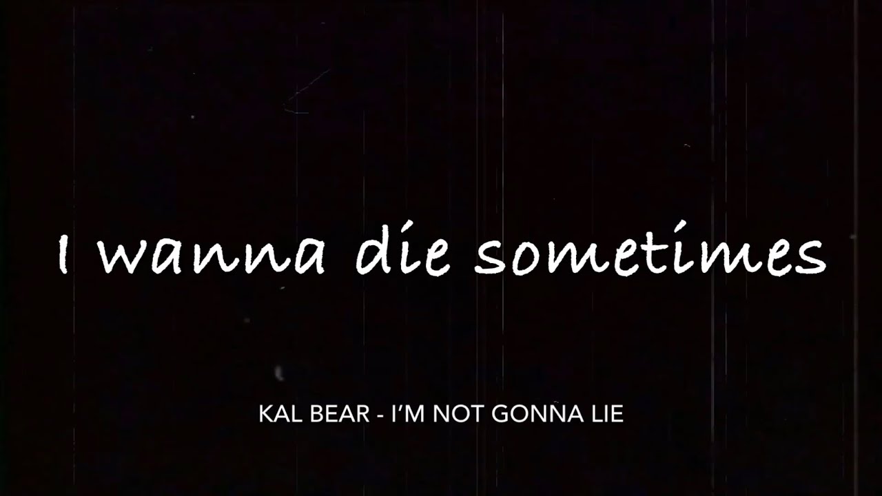 Kal Bear - I’m Not Gonna Lie - YouTube