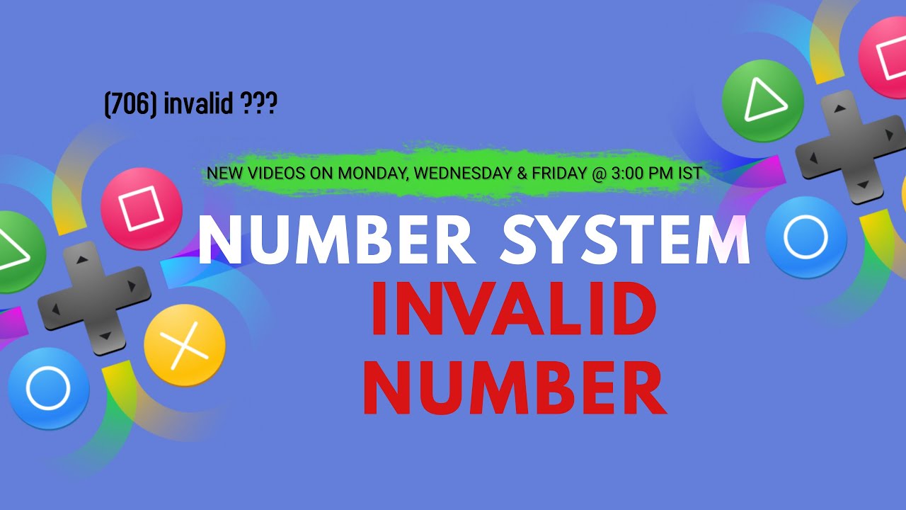 Invalid Number in Number System @Barreqon Learning - YouTube