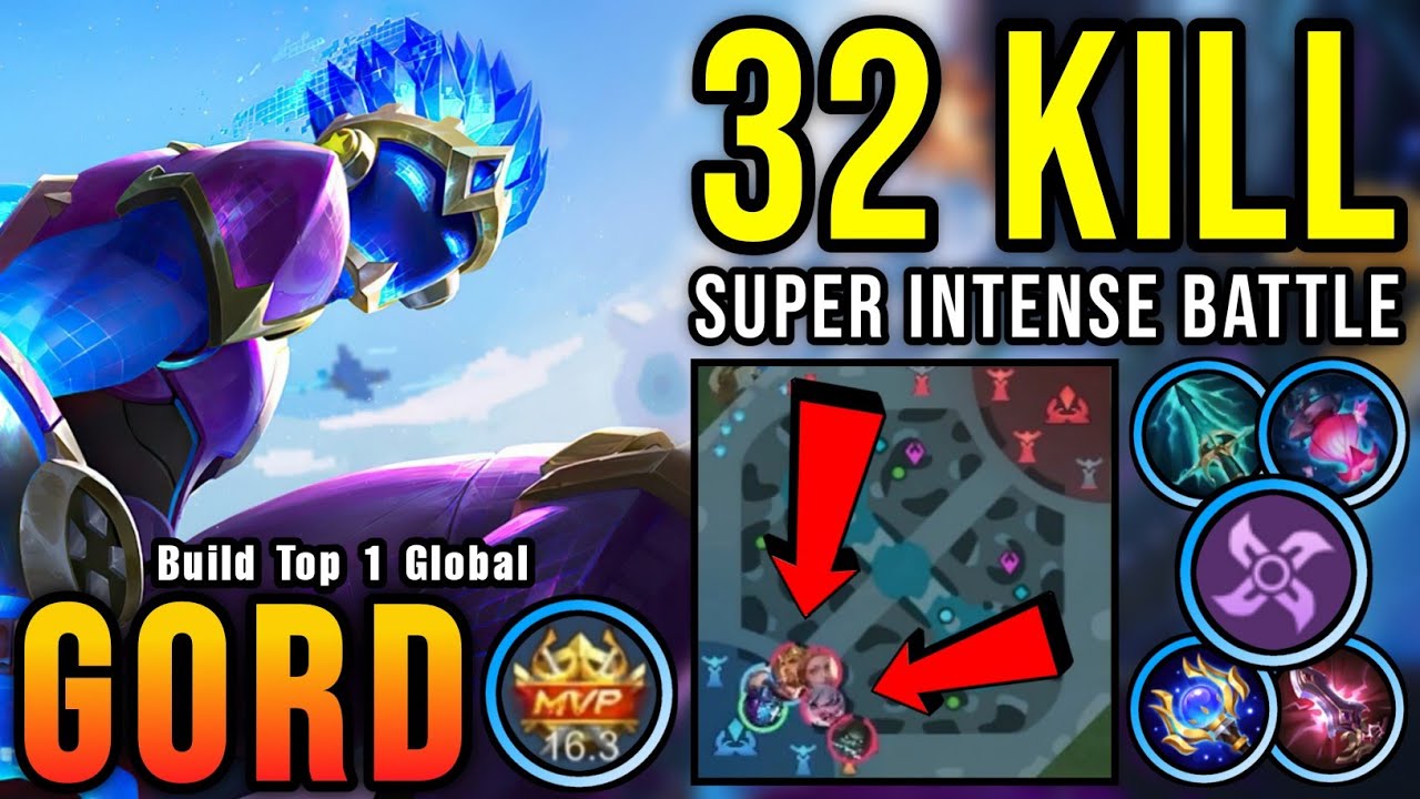 32 Kills!! Gord MVP 16.3 Points, Super Intense Battle!! - Build Top 1 ...