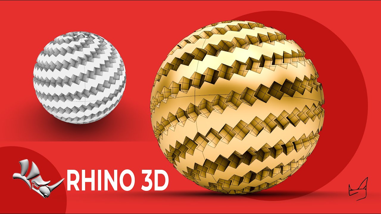 Rhino 3D Pattern Sphere – Clean & Complex! - YouTube