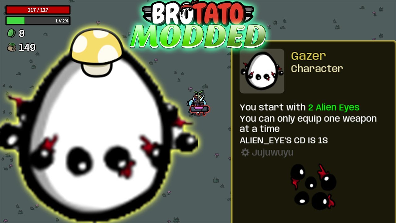 Gazer Brotato Loves Shooting Alien Eyes At Extreme Speed!!.. | Brotato ...