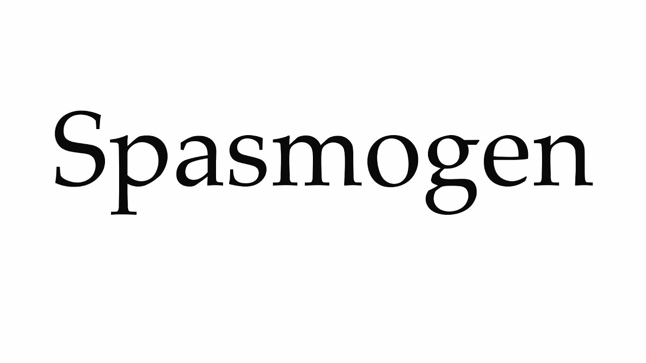 How to Pronounce Spasmogen - YouTube