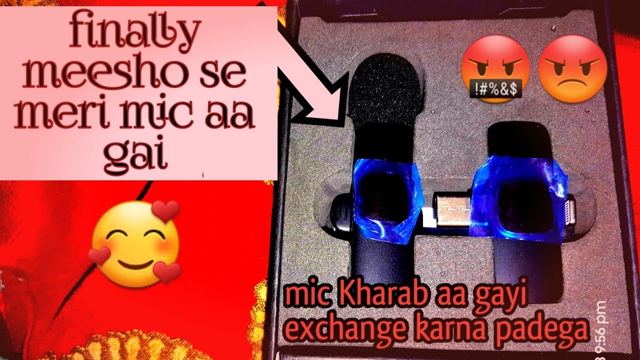 finally meesho se meri mic aa gayi/mic Kharab aa gayi Vapas karna ...