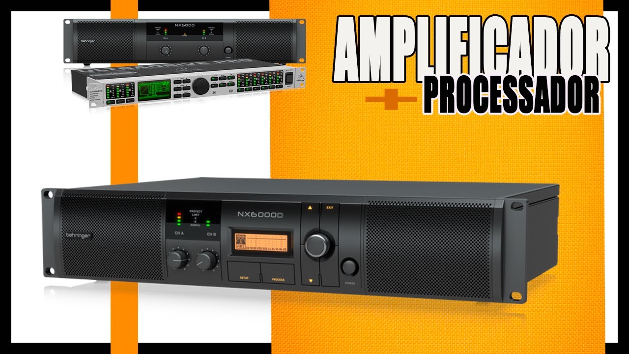 Amplificador e Processador em um único produto - Behringer NX6000D ...