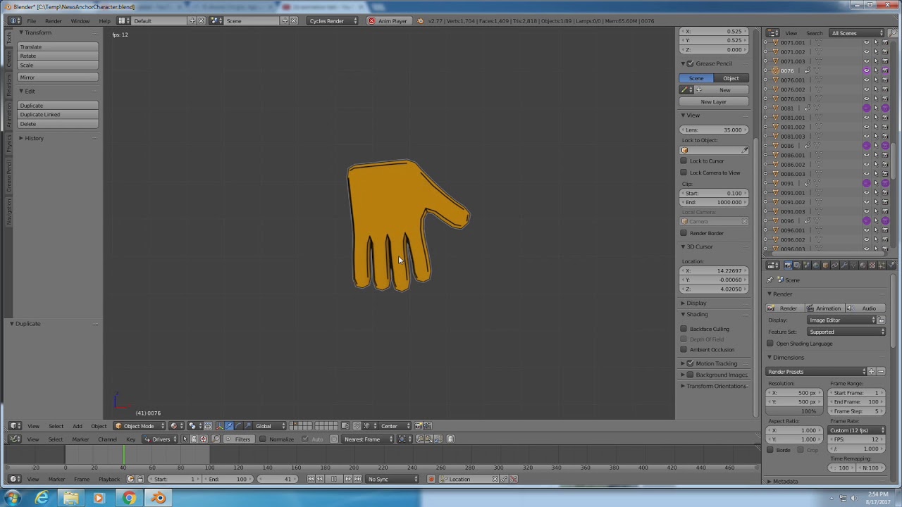 2D animation test - YouTube