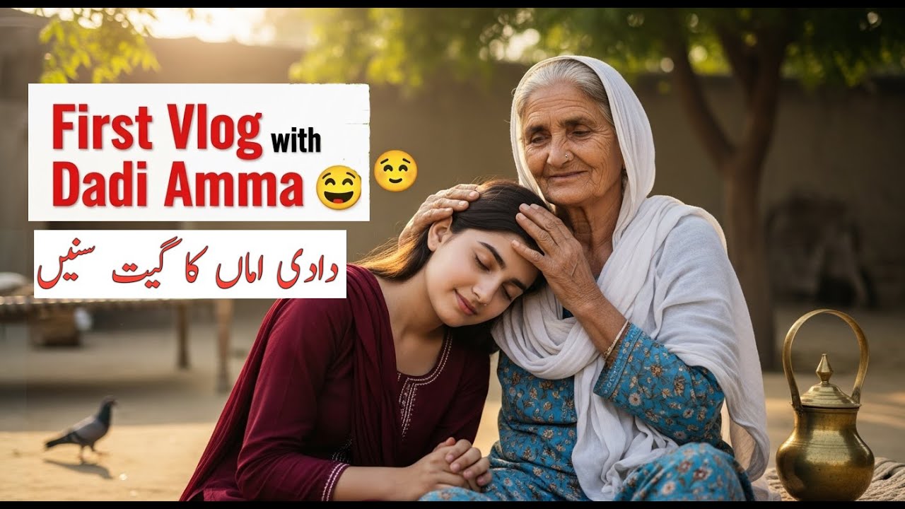 My First Vlog with Dadi Amma - Dadi sy Songs Sunen! Village Vlog - YouTube