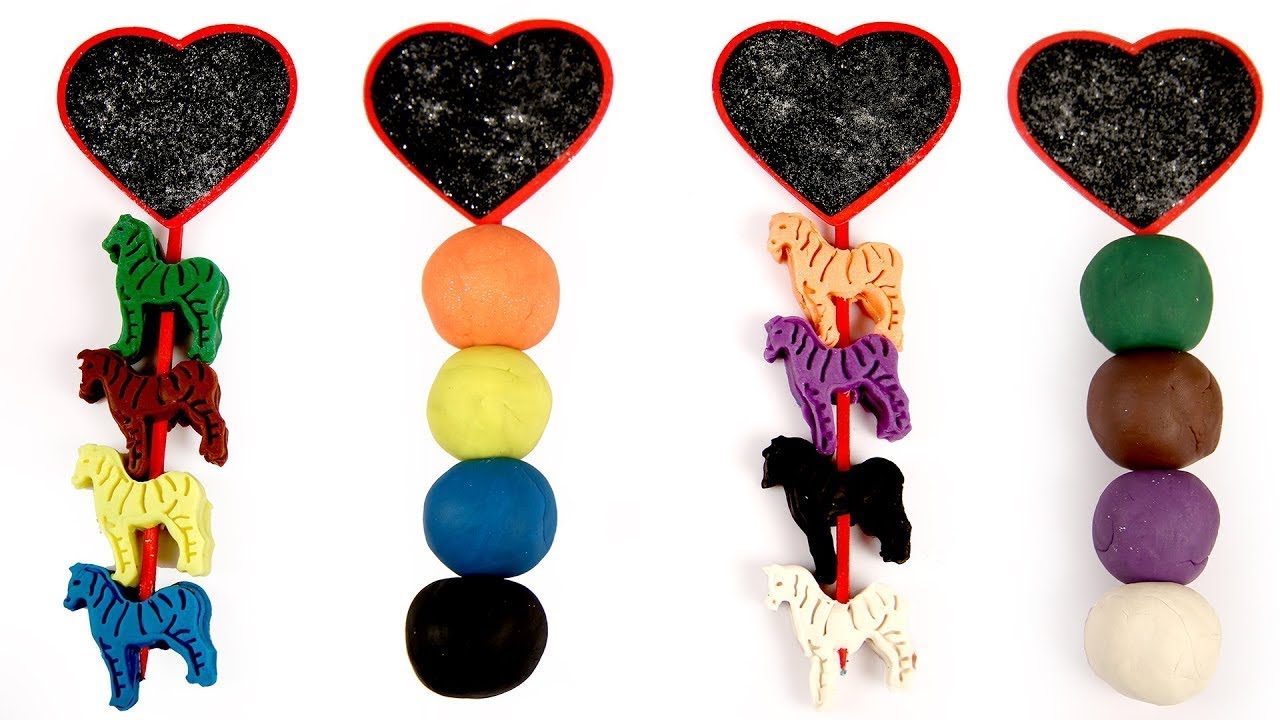 Learn Colors with Glitter Play Doh Balls for Kids + More Best Learning ...