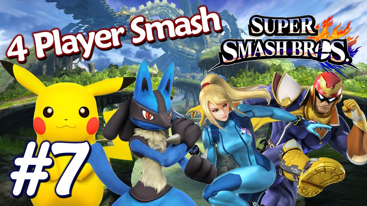Super Smash Bros Wii U - 4 Player Smash #7: Look who it is - YouTube
