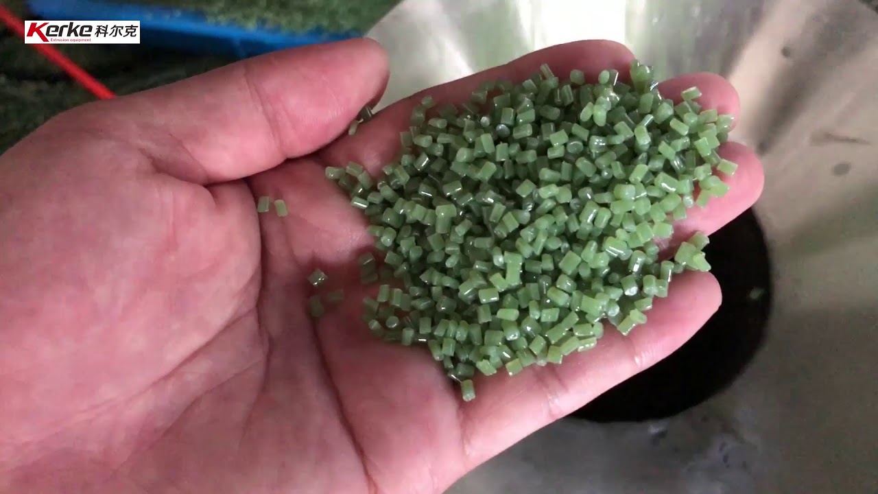 Clean PET bottle flake recycling & pelletizing extrusion line ...