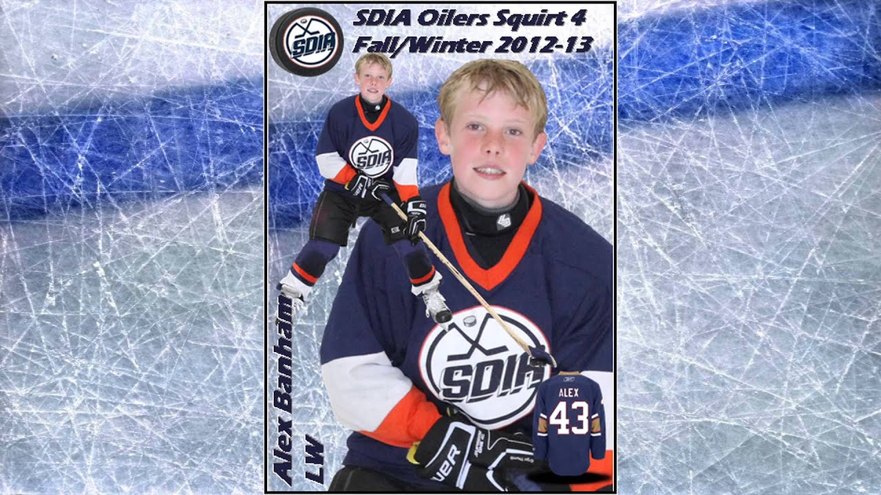 SDIA Oilers 2012-13 Squirt 4 Hockey Card SlideShow - YouTube