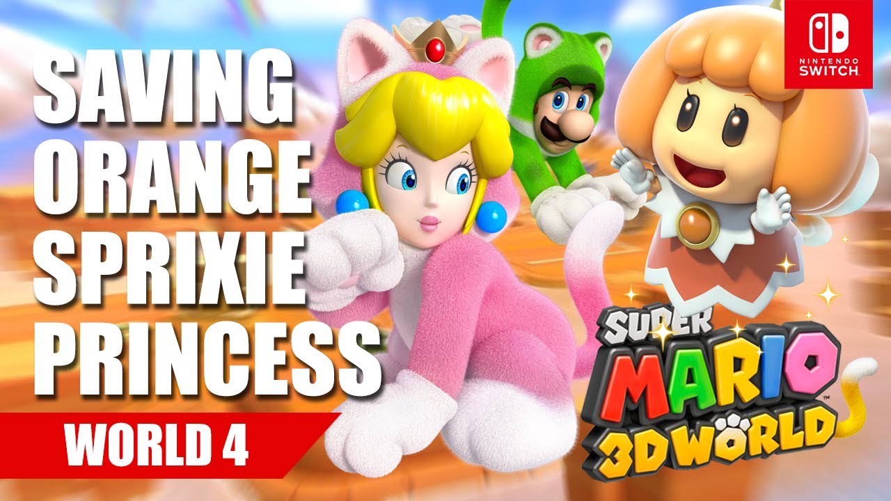 Super Mario 3D World Walkthrough (World 4) - YouTube