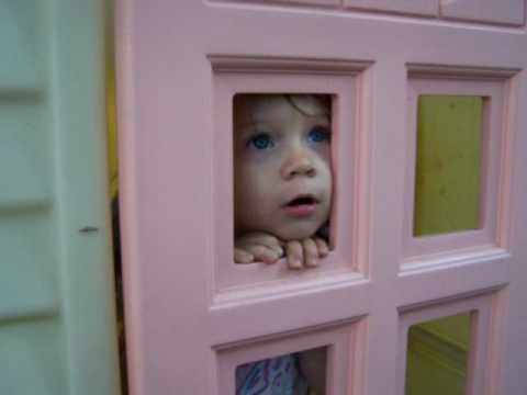 Haley in her playhouse - YouTube