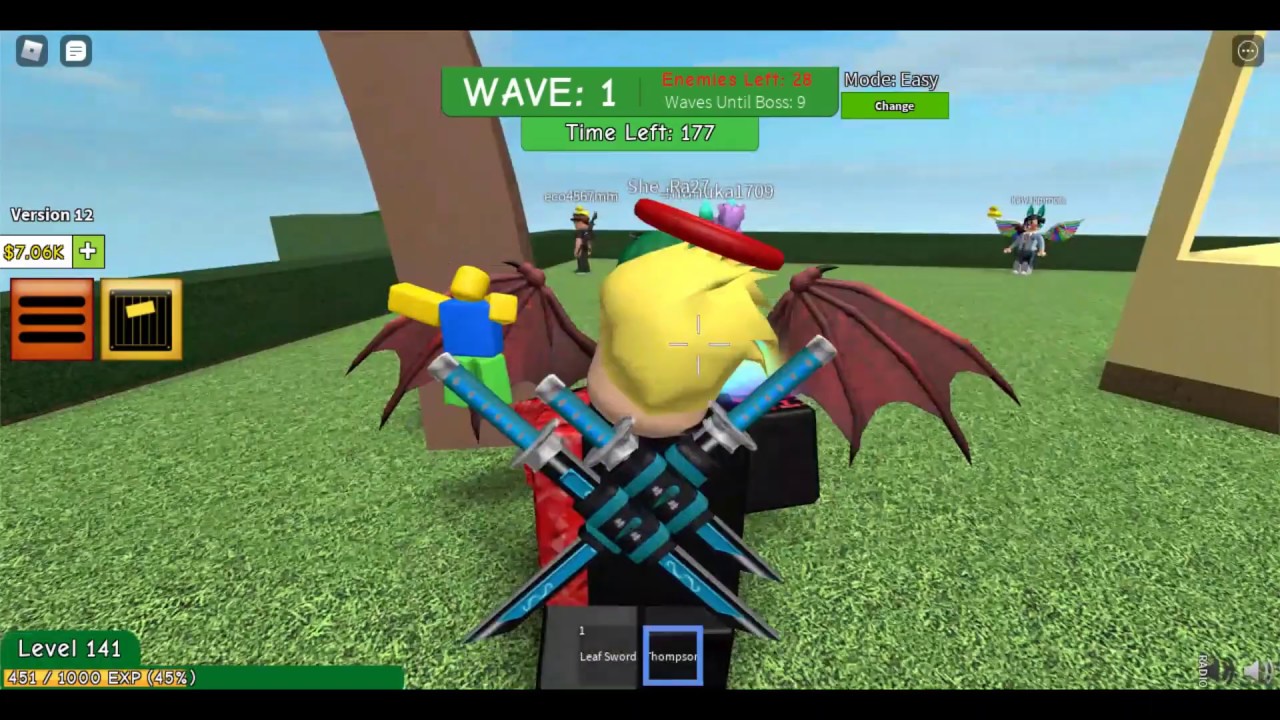 I survived the zombie boss! (Zombie Attack Roblox) - YouTube