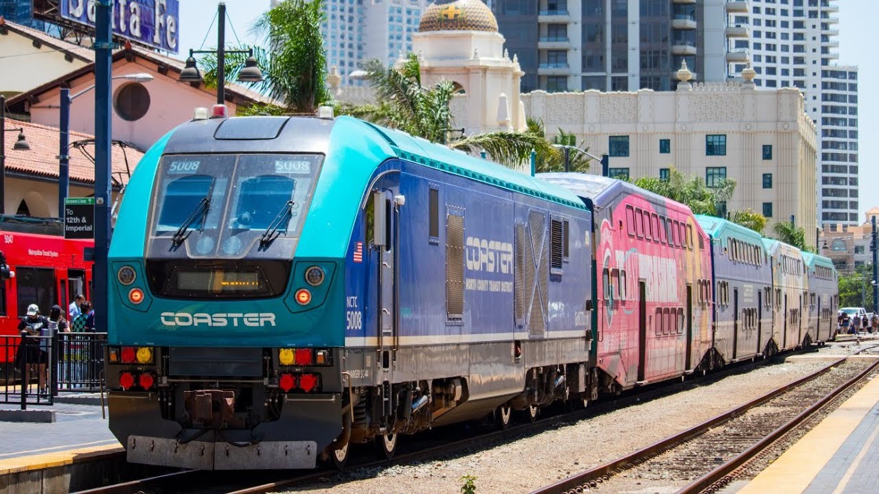 [2024.07.27] 제 677 열차 NCTC 코스터 (Coaster) San Diego Santa Fe Depot 역 발차 ...