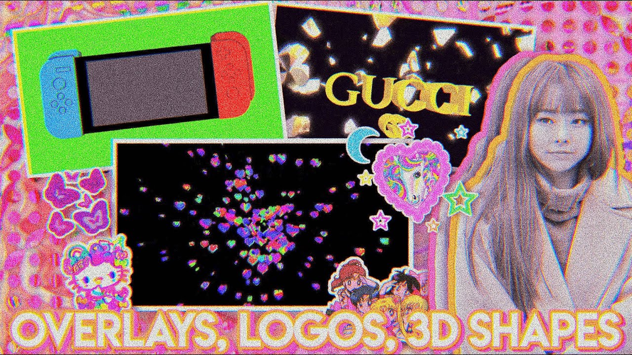 MY OVERLAYS, LOGOS, AND 3D SHAPES *⊹˚. ᝰ - YouTube