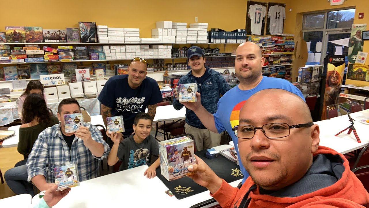 Sports Page Mc Game Room Box Break Party! Multiple 2019 Topps Bowman ...