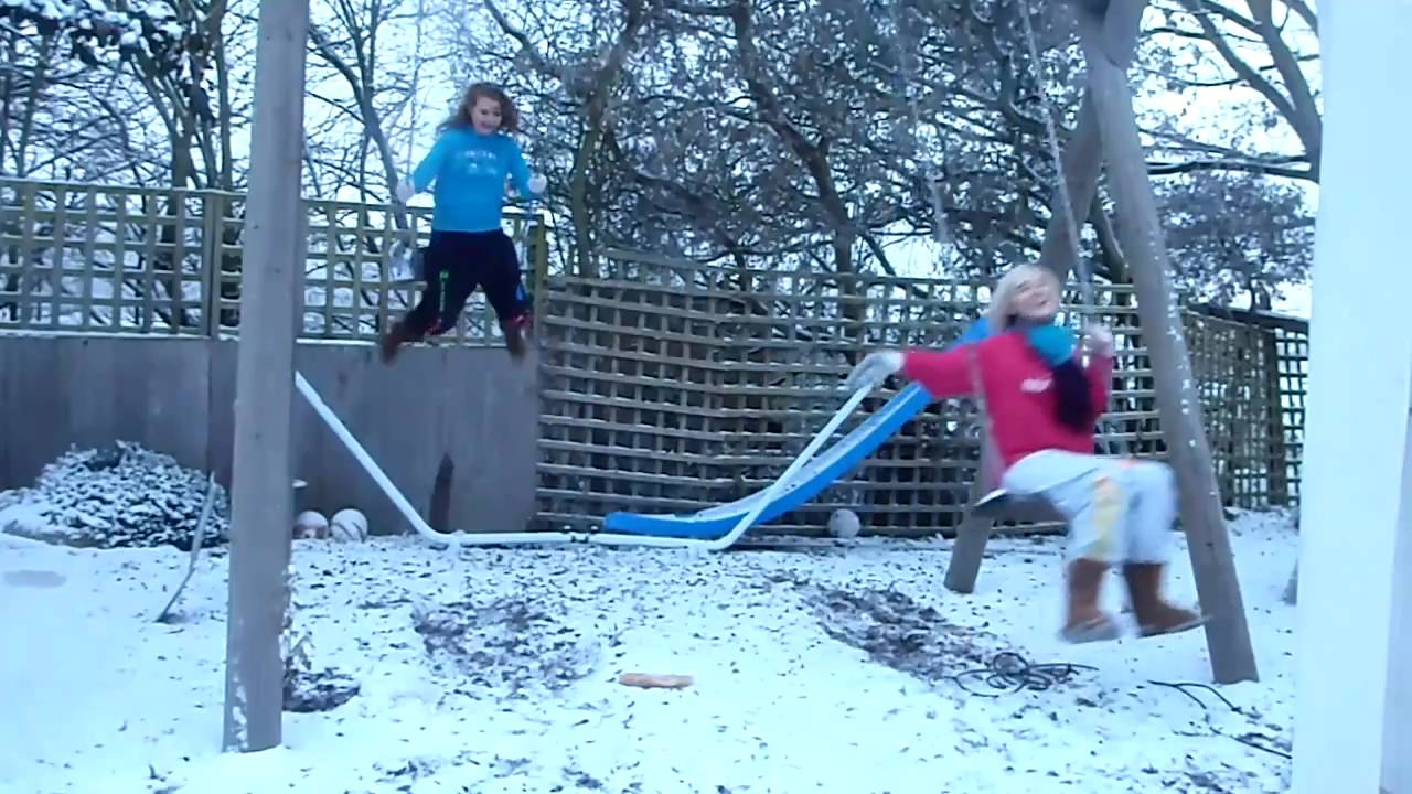 Falling over in snow - YouTube