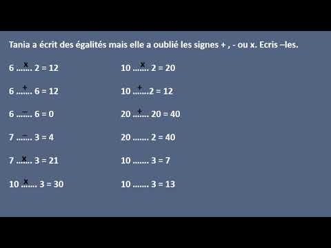 EB2 Exercices multiplication - YouTube