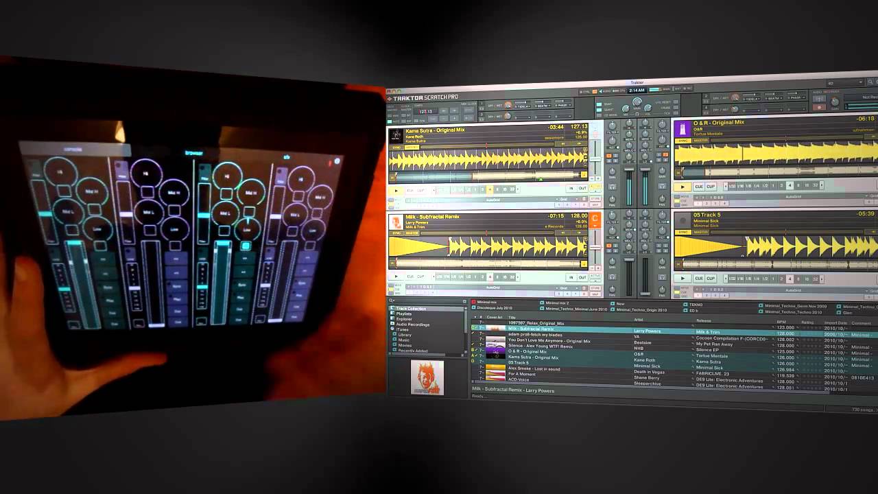 4 Deck Traktor + TouchOSC + iPad - YouTube