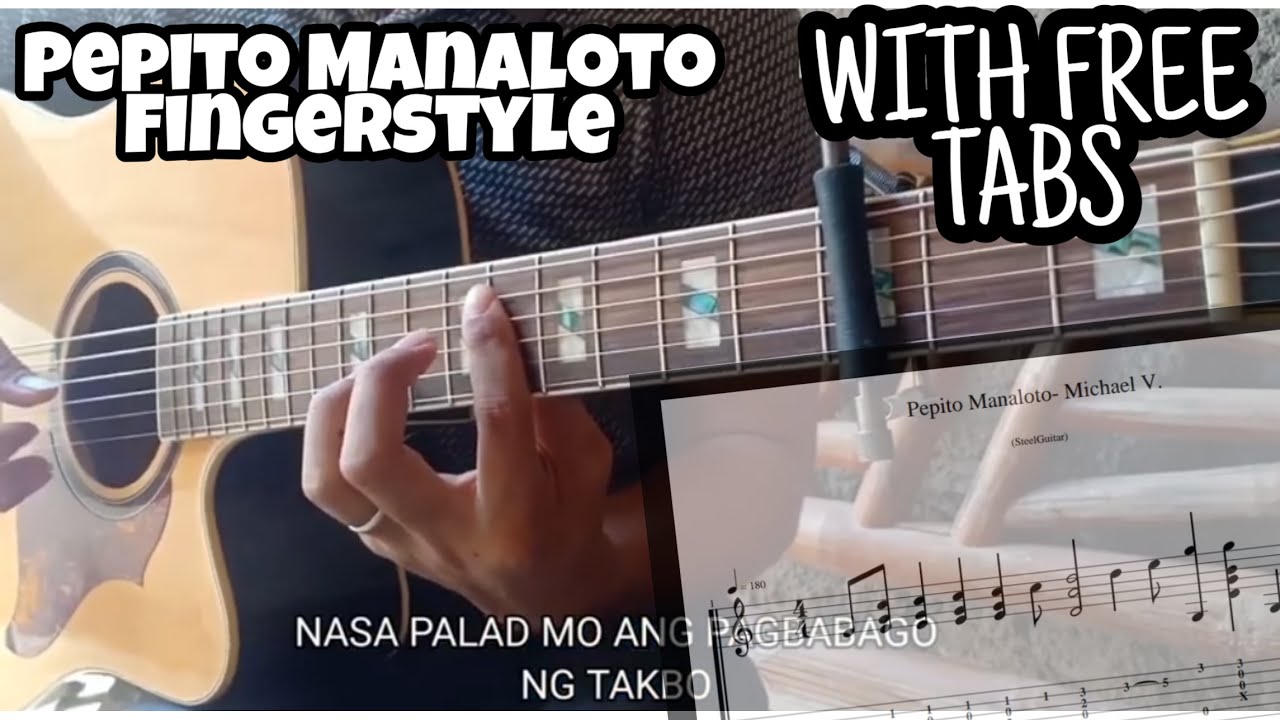 PEPITO MANALOTO THEME SONG - Fingerstyle Guitar Cover (lyrics and ...