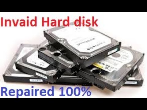 How to reset Invalid Hard disk || Latest 2019 || Easy method to Repair ...