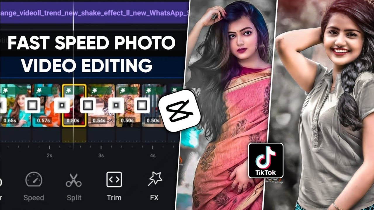 Capcut Fast Photo Transition Video Editing Tutorial | Capcut video ...