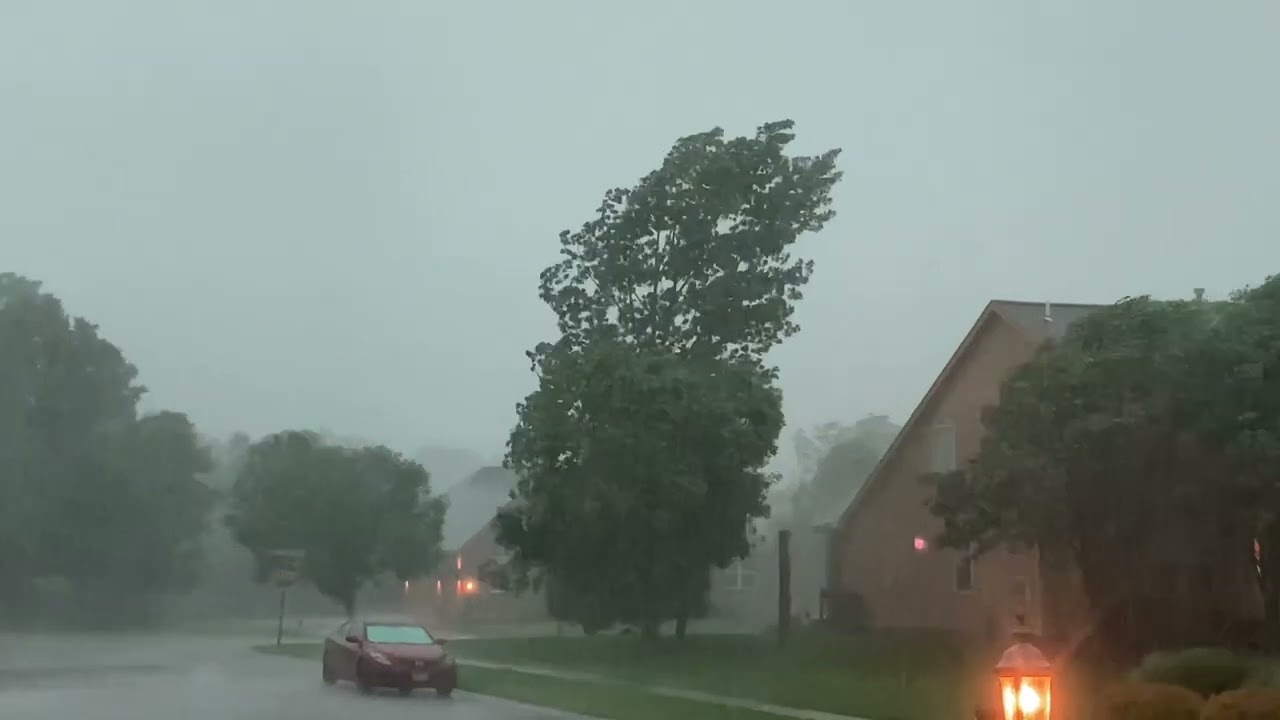 Severe Thunderstorm Near Dayton, OH - YouTube