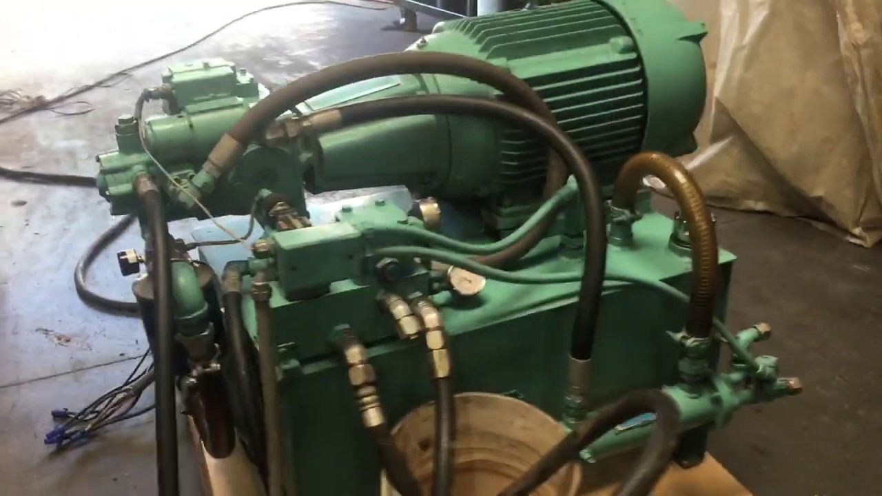 Vescor 30 hp Hydraulic Power Pump Unit 50 Gallon Tank and Heat ...