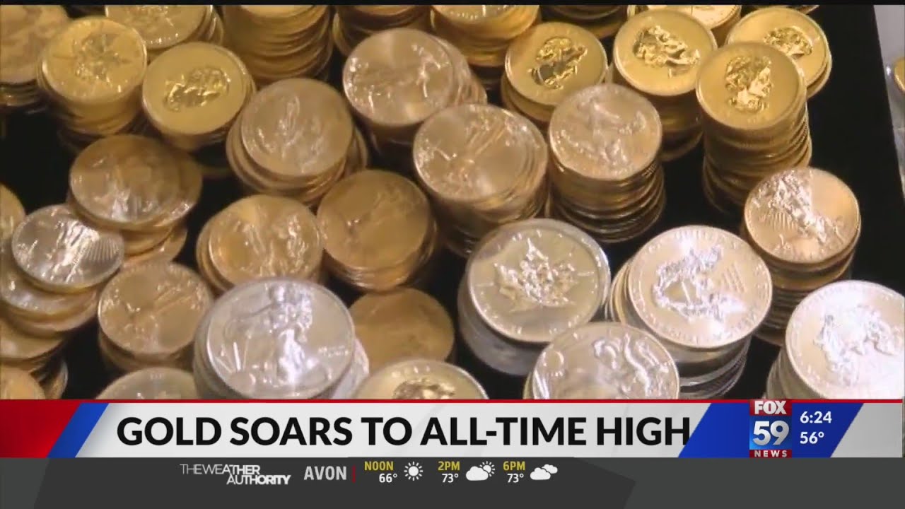 Gold soars to all-time high - YouTube