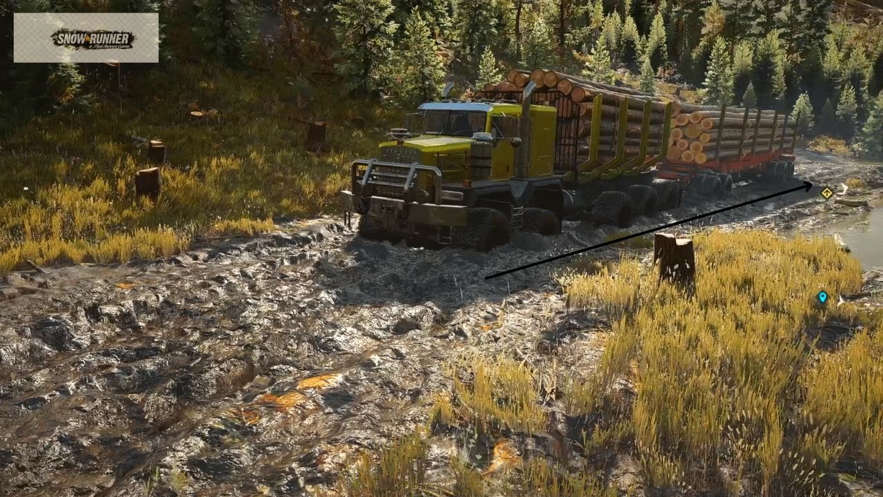 Just look at this log train in SNOWRUNNER GAMEPLAY | SNOWRUNNER #9 ...