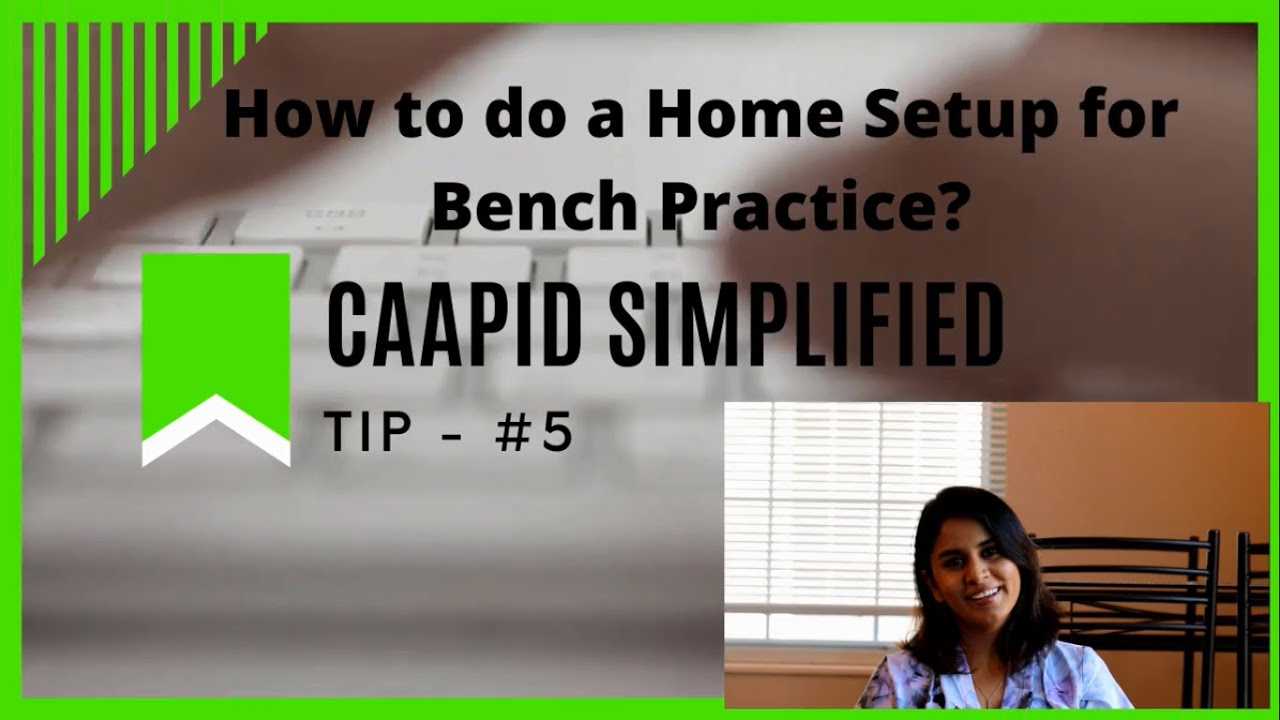 Bench Test- Home-Setup for Advanced Standing Programs for DDS Admission ...