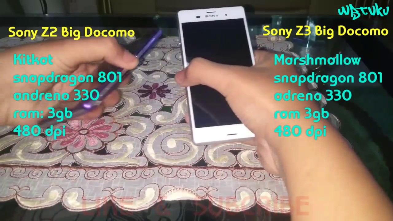 Review Sony Z2 Big Docomo VS Sony Z3 Big Docomo - SPEED TEST - YouTube