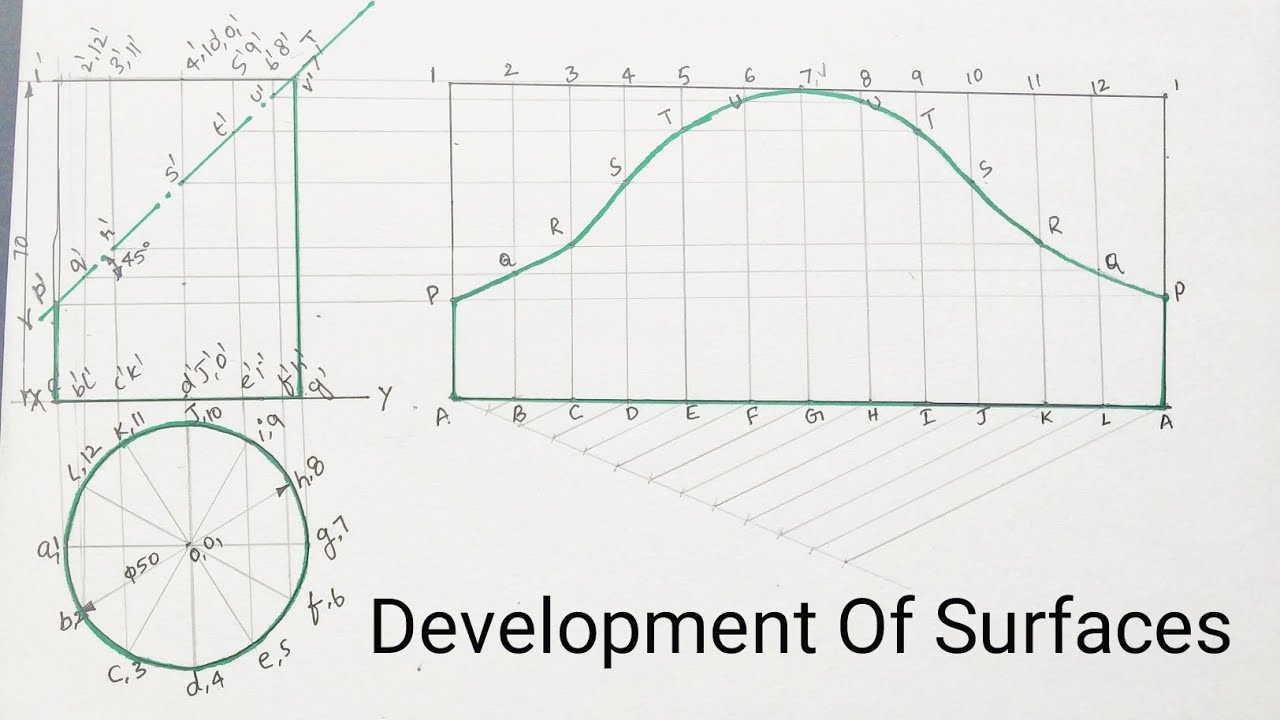 Development Of Surfaces: Cylindrical Surface - YouTube