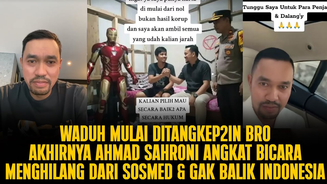 NGAKAK! AHMAD SAHRONI AKHIRNYA ANGKAT BICARA! LO SEMUA DICARIIN BRO ...
