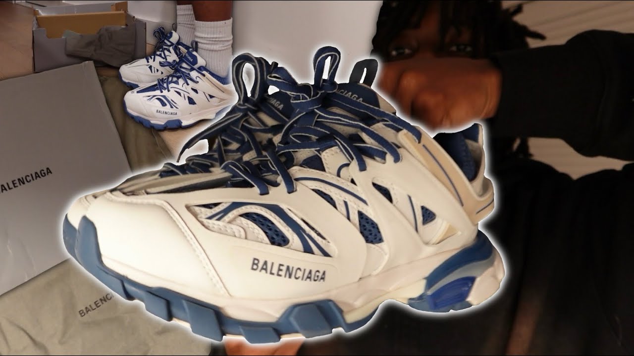 Balenciaga Tracks Unboxing On Feet From NiceKicksShop - YouTube