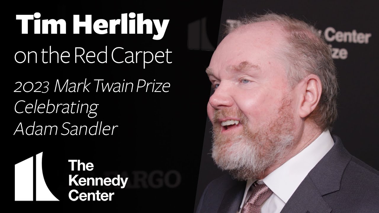 Tim Herlihy - 2023 Mark Twain Prize Red Carpet (Adam Sandler) - YouTube