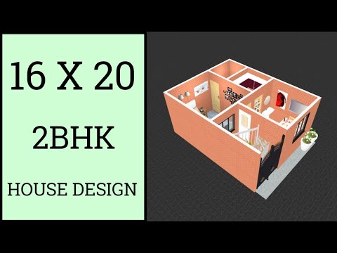 16 x 20 Small House Plan ll 320 Sqft Ghar Ka Naksha ll 16 x 20 House ...