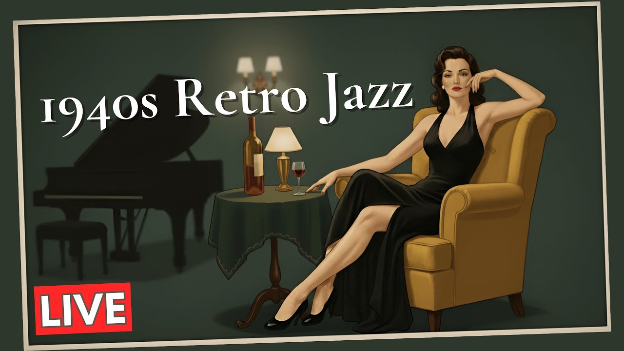 Ultra Smooth Retro Jazz 🎷She left her gloves behind... 1940s Vintage ...