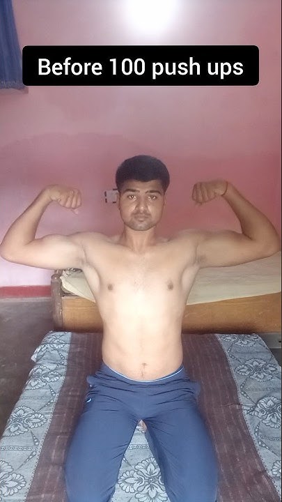 BEFORE AND AFTER 100 pushups Amazing results 😲💪 || - YouTube